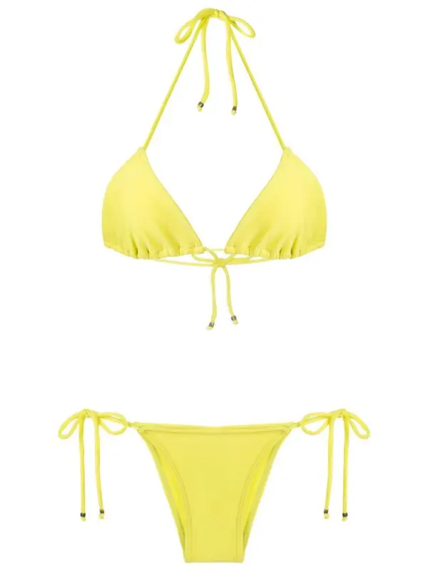 AMIR SLAMA Triangle Cup Bikini - Yellow
