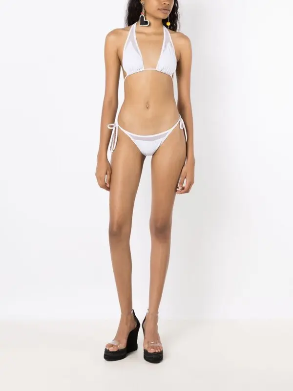 AMIR SLAMA Sheer-panel Triangle Bikini