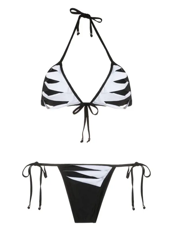AMIR SLAMA Cut-out Triangle Bikini - Black