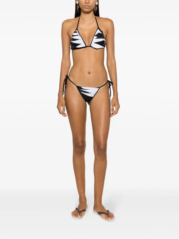AMIR SLAMA Cut-out Triangle Bikini - Black