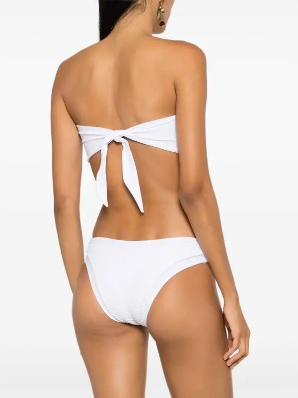 AMIR SLAMA Textured Bandeau Bikini Set