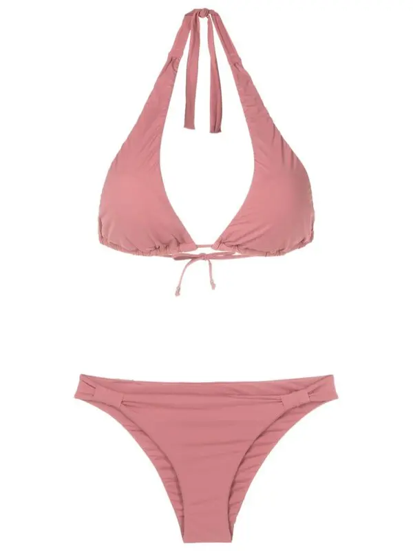 AMIR SLAMA Halterneck Triangle Bikini - Pink