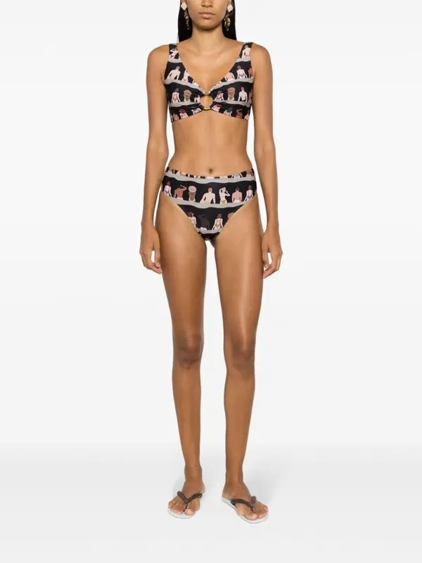 AMIR SLAMA Graphic-print Bikini