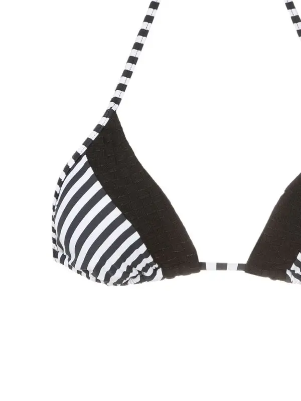 AMIR SLAMA Striped Triangle Bikini