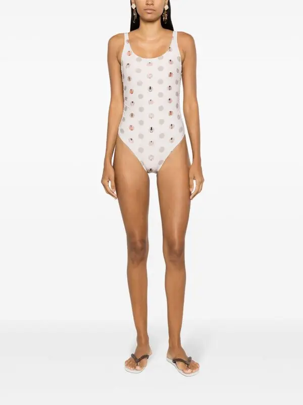 AMIR SLAMA Graphic-print Swimsuit