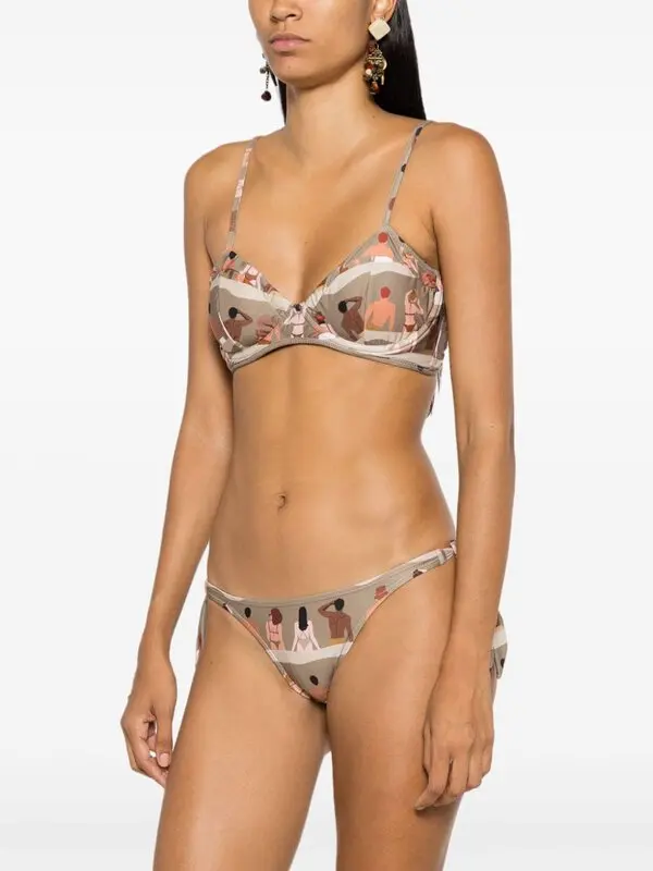 AMIR SLAMA Graphic-print Bikini
