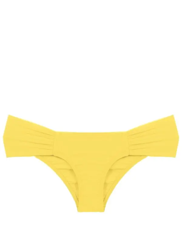AMIR SLAMA Gathered Bikini Bottom - Yellow