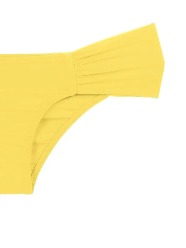 AMIR SLAMA Gathered Bikini Bottom - Yellow