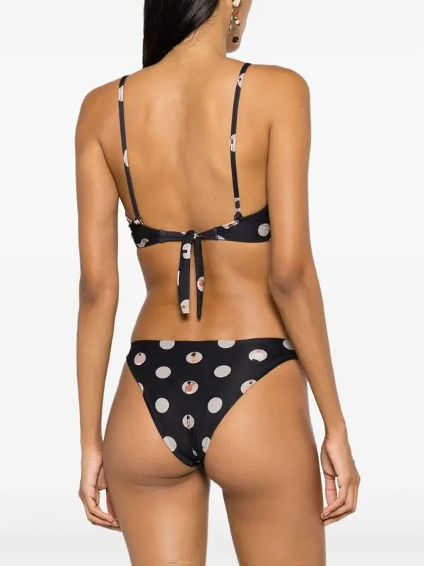 AMIR SLAMA Graphic-print Underwire Bikini