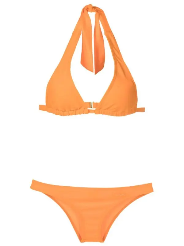 AMIR SLAMA Halterneck Triangle Bikini - Orange