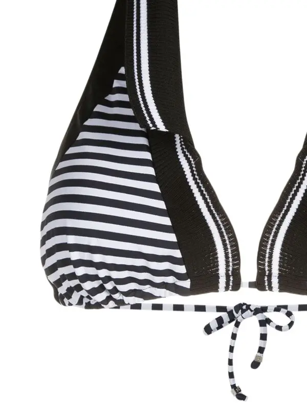 AMIR SLAMA Striped Halterneck Bikini