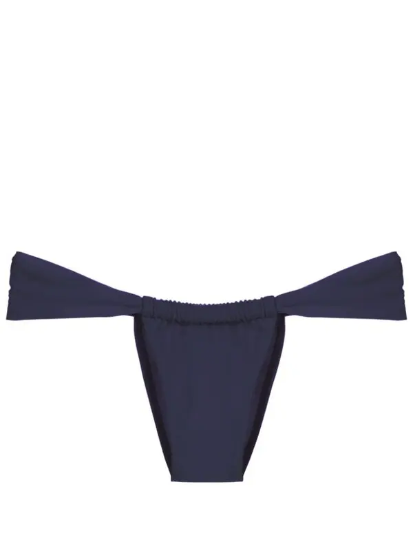 AMIR SLAMA Gathered Bikini Bottom - Blue
