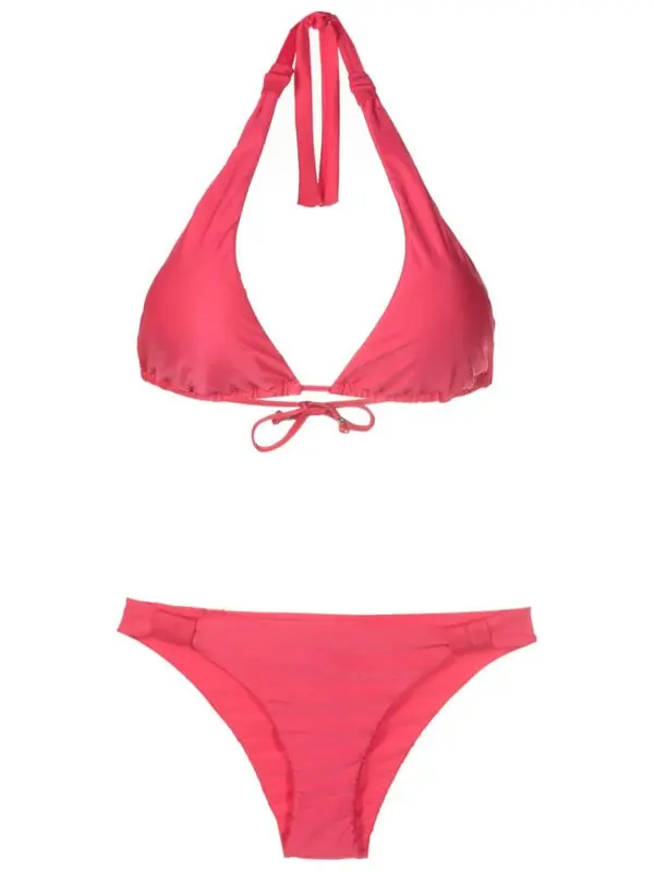 AMIR SLAMA Halterneck Triangle Bikini - Pink