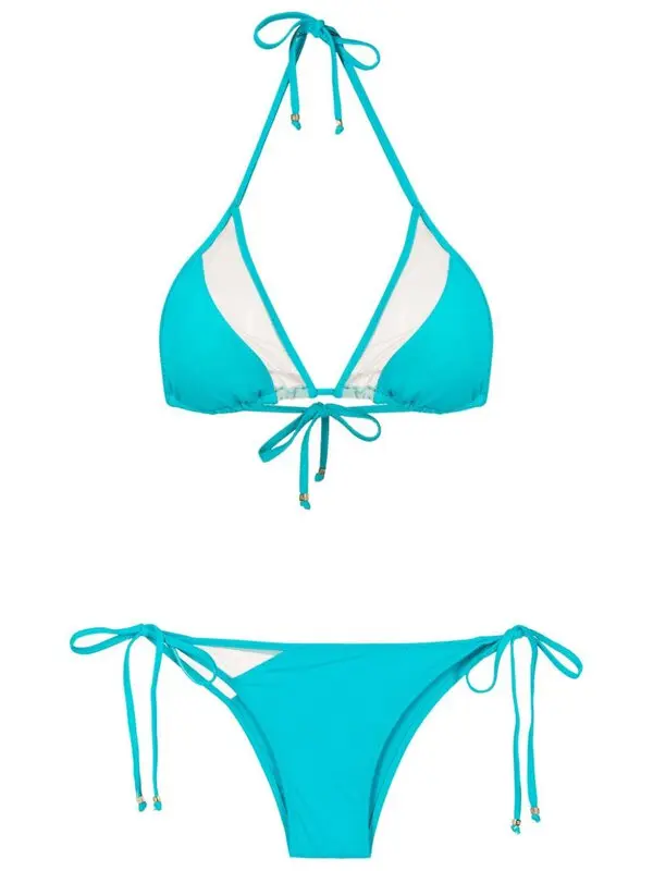 AMIR SLAMA Triangle Bikini - Blue