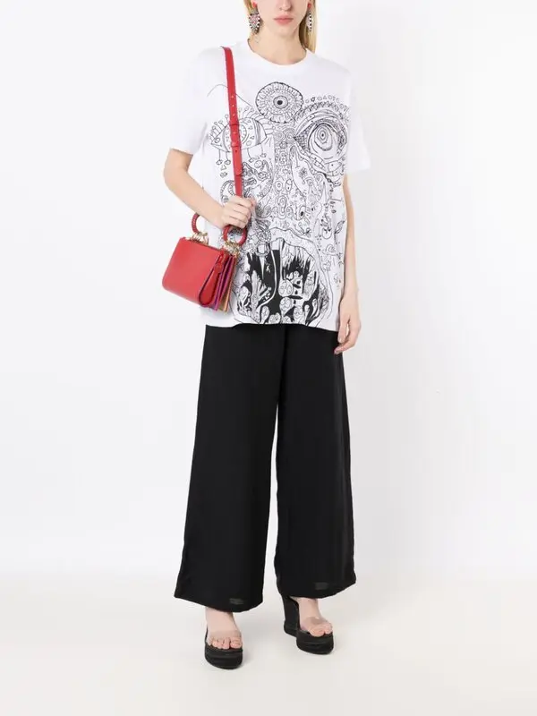 AMIR SLAMA Graphic Print T-shirt