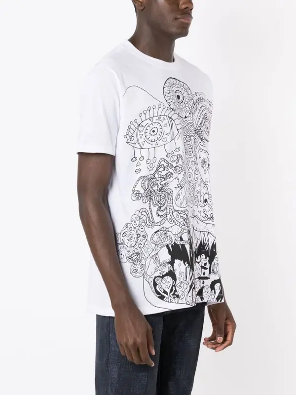 AMIR SLAMA Graphic Print T-shirt
