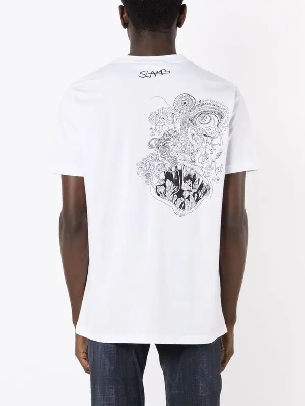 AMIR SLAMA Graphic Print T-shirt