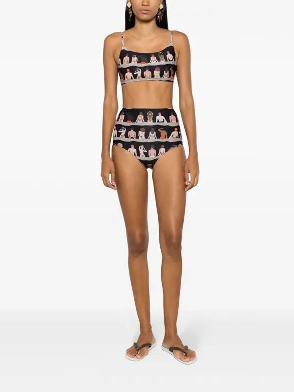 AMIR SLAMA Graphic-print Bikini