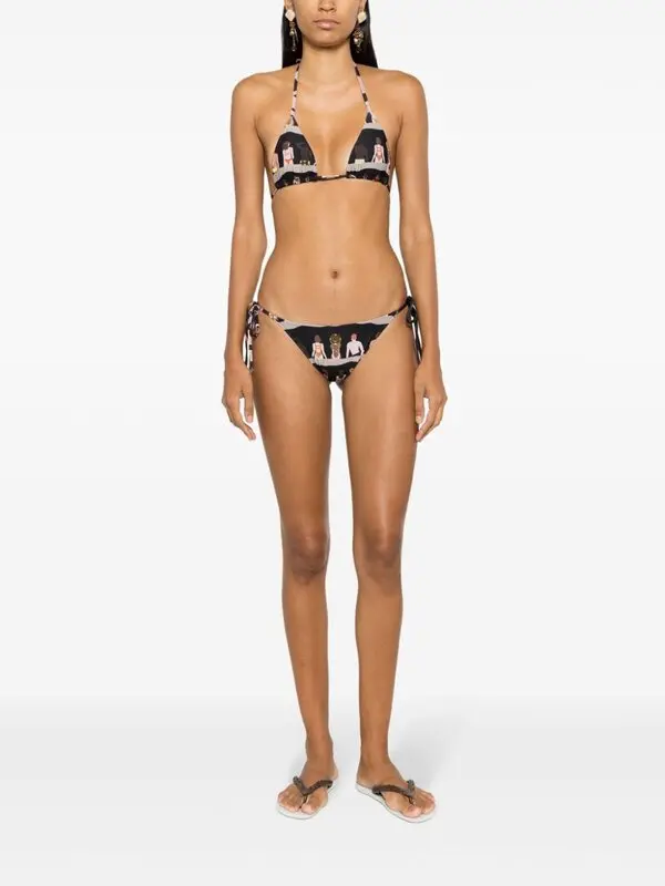AMIR SLAMA Graphic-print Bikini