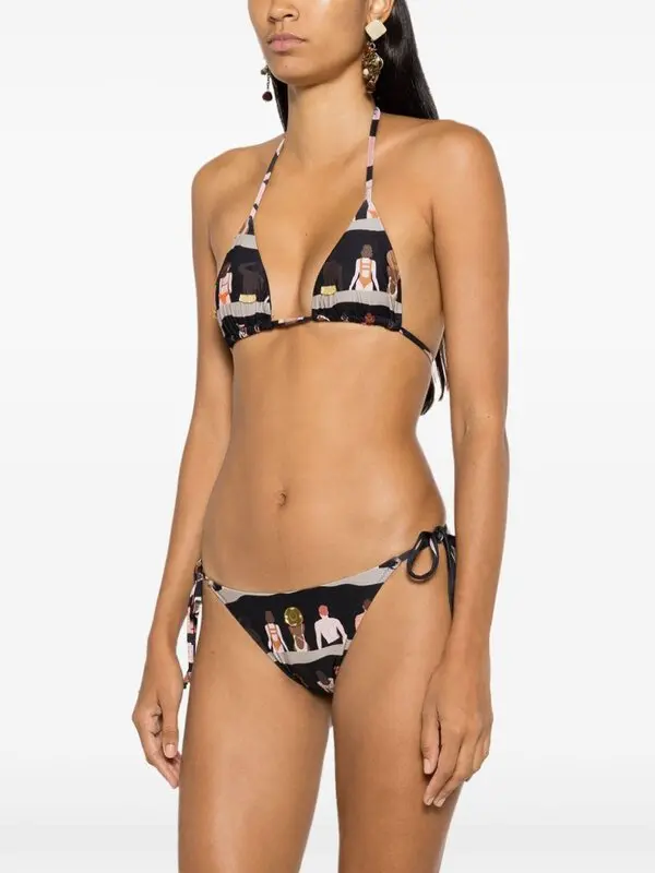 AMIR SLAMA Graphic-print Bikini