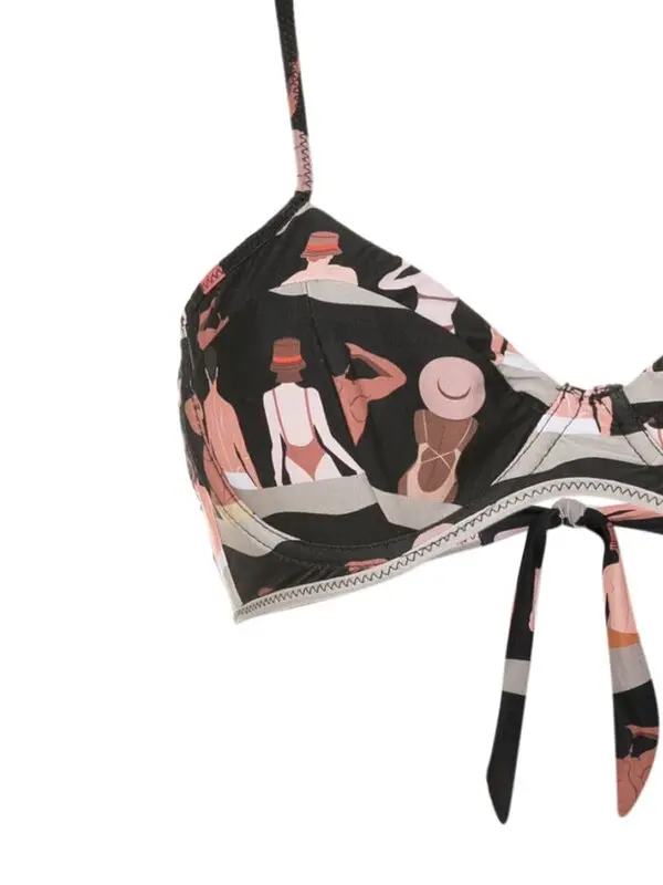 AMIR SLAMA Graphic-print Bikini Bottom