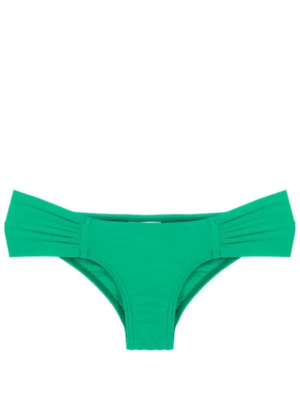 AMIR SLAMA Gathered Bikini Bottom - Green