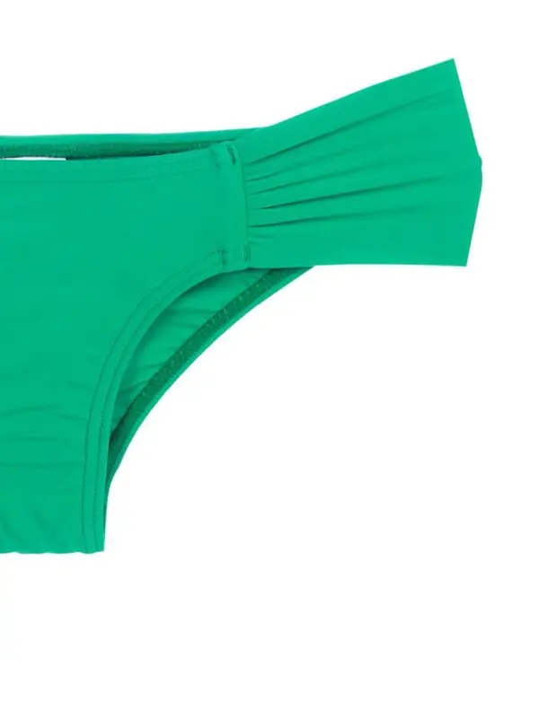 AMIR SLAMA Gathered Bikini Bottom - Green