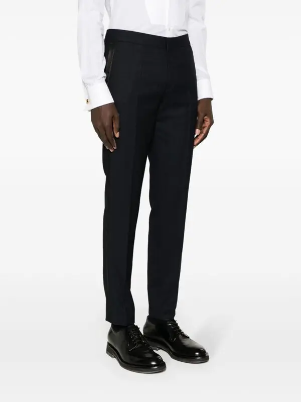 Hugo Boss Satin-trim Tailored Trousers