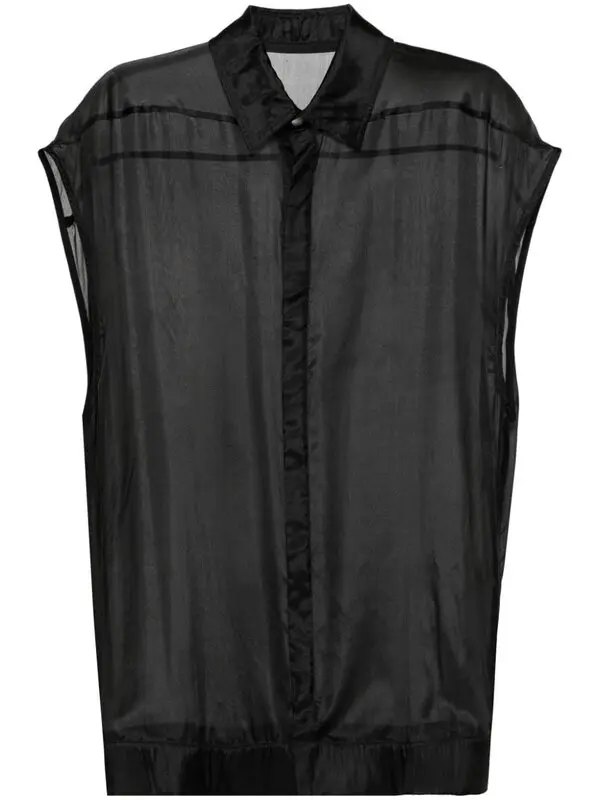 Rick Owens Sl Jumbo Silk Blouse
