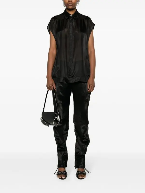 Rick Owens Sl Jumbo Silk Blouse