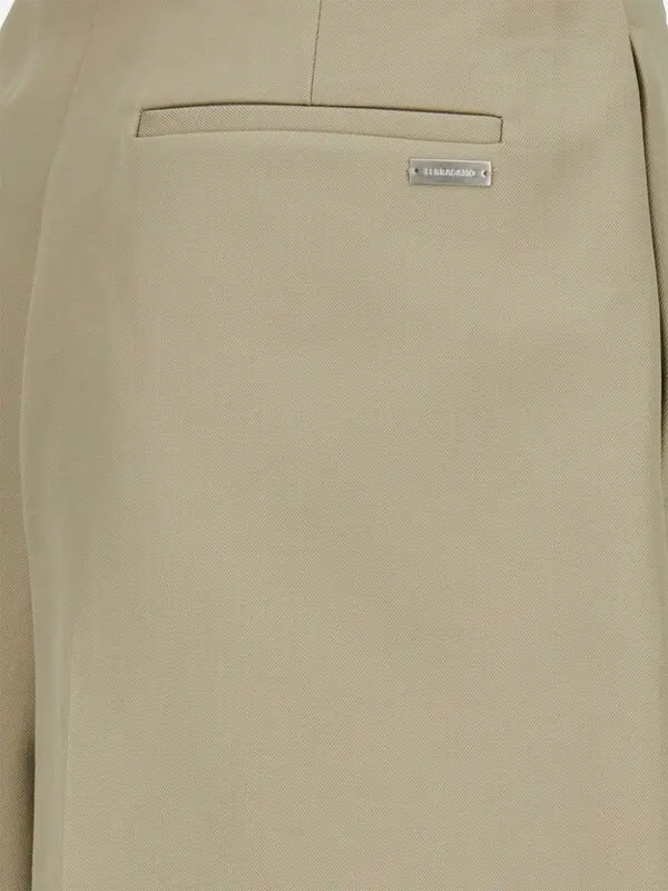 FERRAGAMO Cotton-silk Tailored Shorts