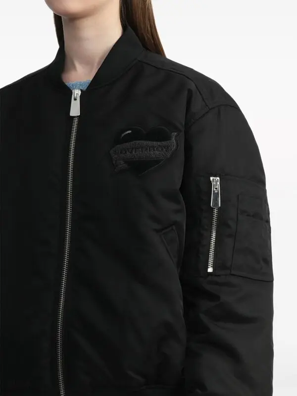 CHARLES JEFFREY Logo-appliqué Bomber Jacket