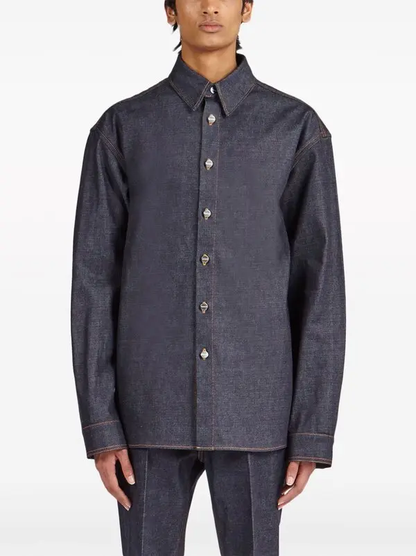 FERRAGAMO Long Sleeved Denim Shirt