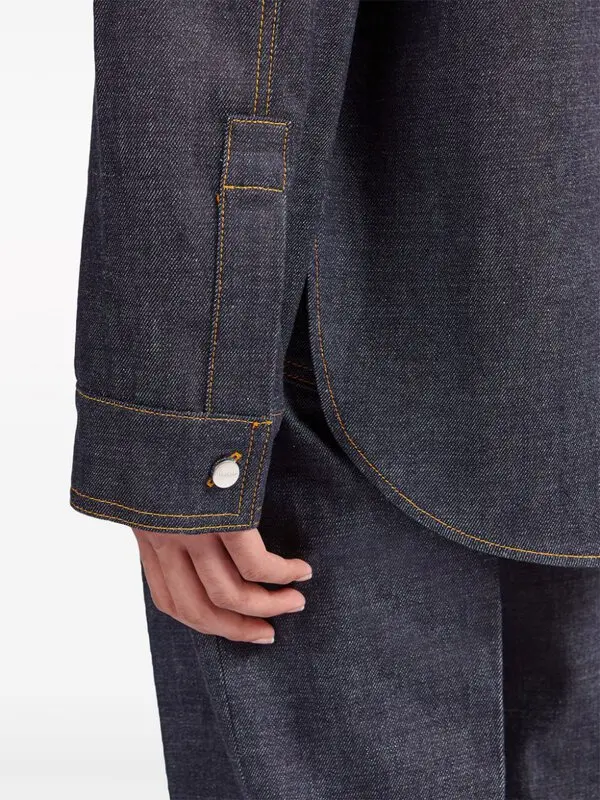 FERRAGAMO Long Sleeved Denim Shirt