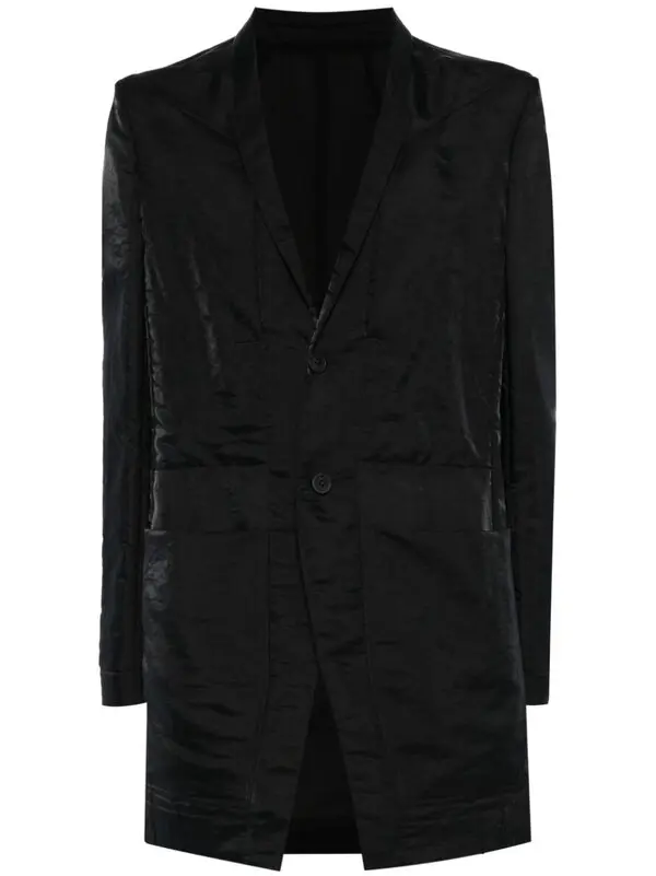 Rick Owens Silk-blend Single-breasted Blazer