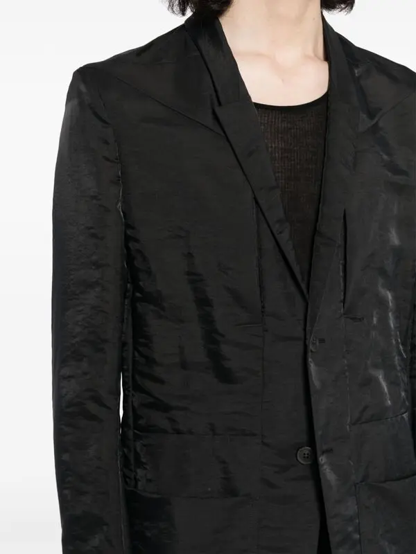 Rick Owens Silk-blend Single-breasted Blazer