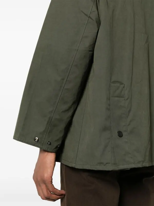 Barbour Bedale Jacket With Contrasting Collar - Green