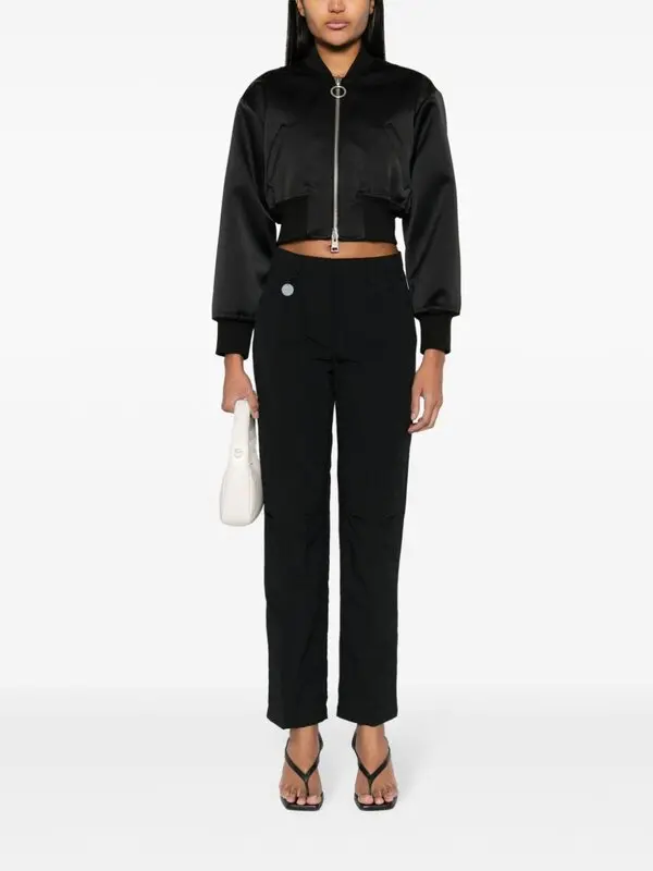 Emporio Armani Crinkled Slim-fit Trousers