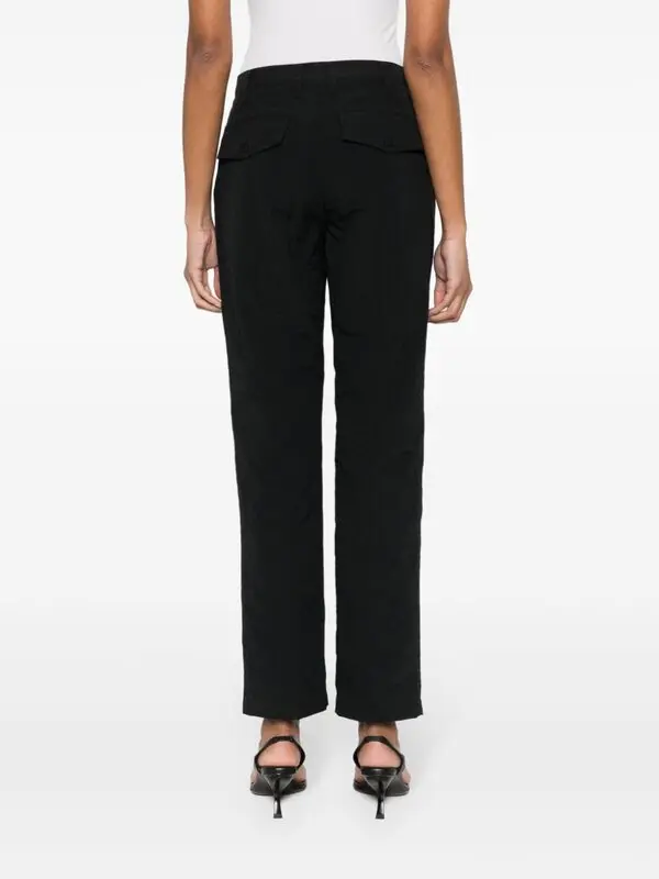 Emporio Armani Crinkled Slim-fit Trousers