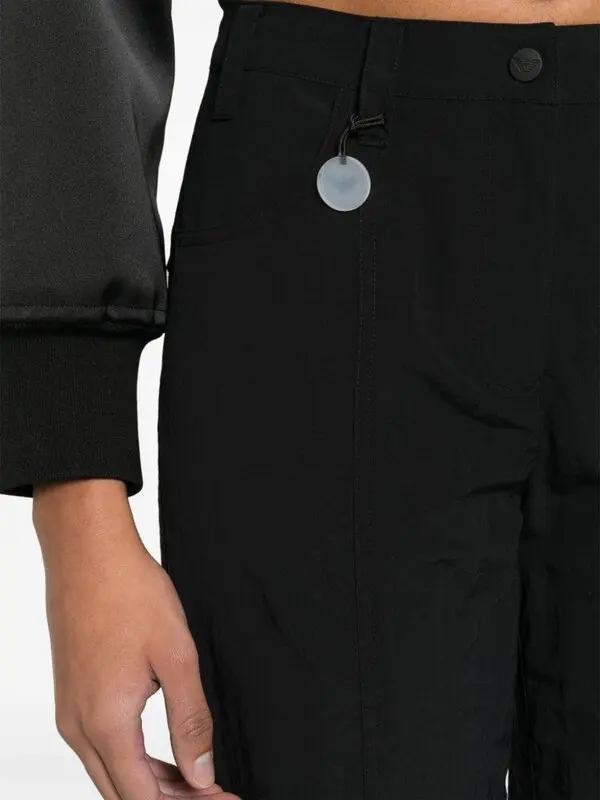 Emporio Armani Crinkled Slim-fit Trousers