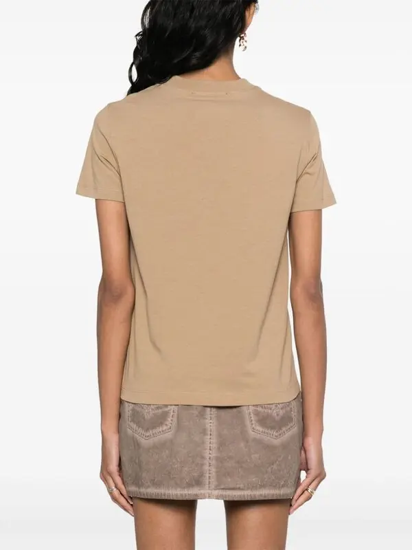 Versace Logo-print T-shirt - Neutrals