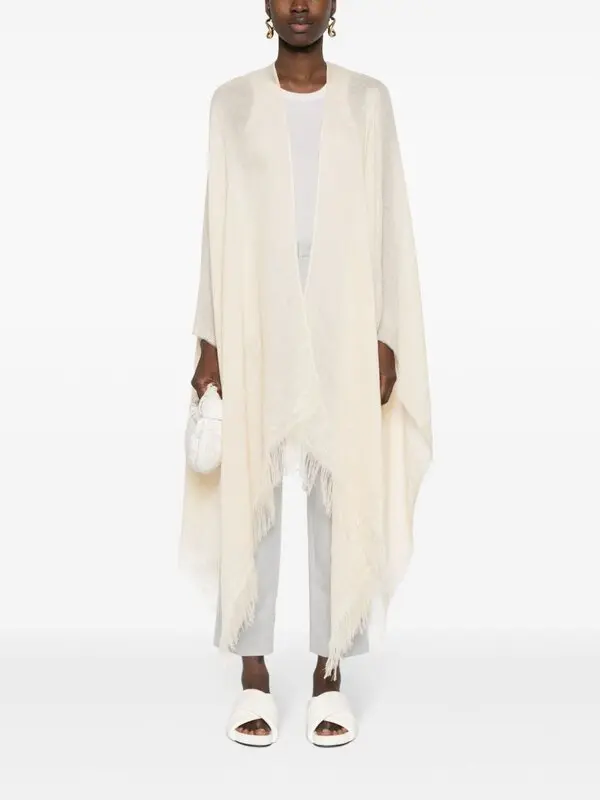 Fabiana Filippi Open-front Fringed Cape