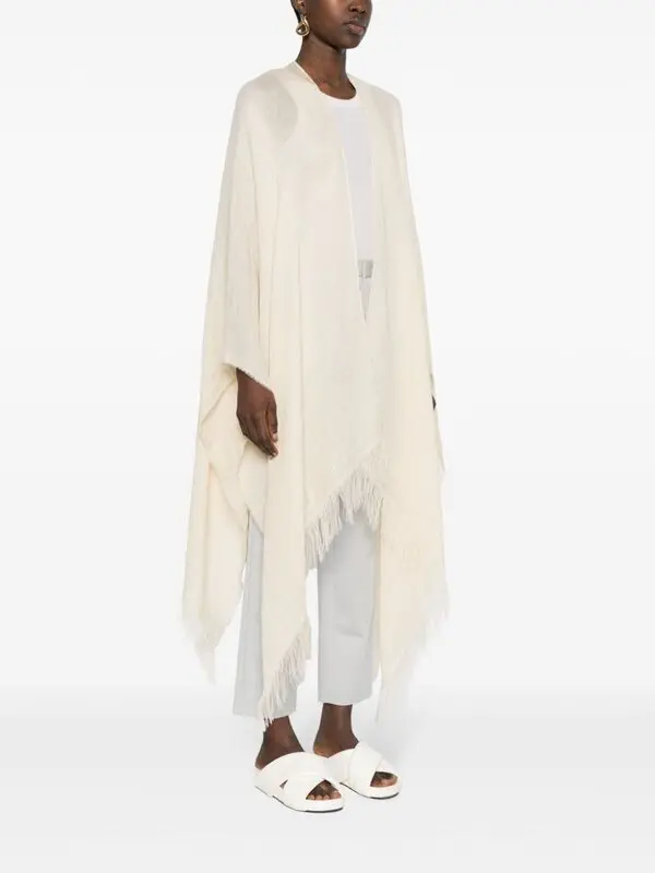 Fabiana Filippi Open-front Fringed Cape