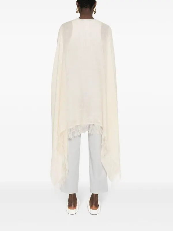 Fabiana Filippi Open-front Fringed Cape