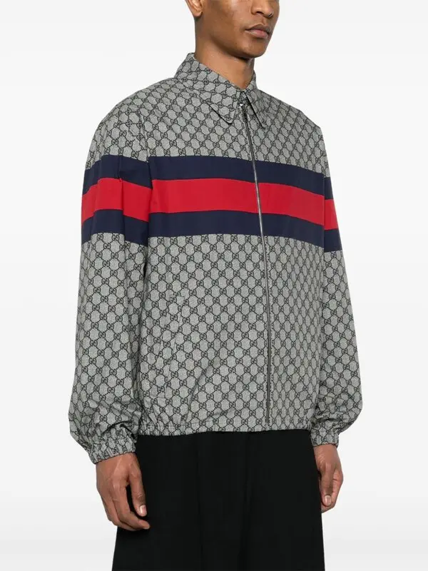 Gucci Gg-print Cotton Bomber Jacket