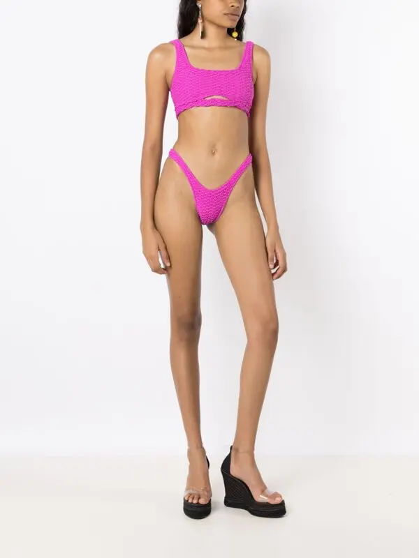 AMIR SLAMA Woven-design Bikini