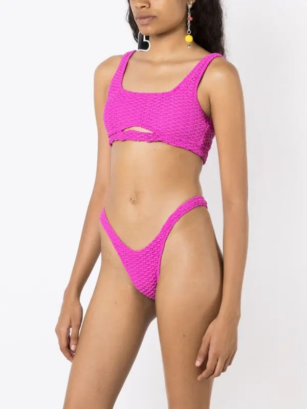 AMIR SLAMA Woven-design Bikini
