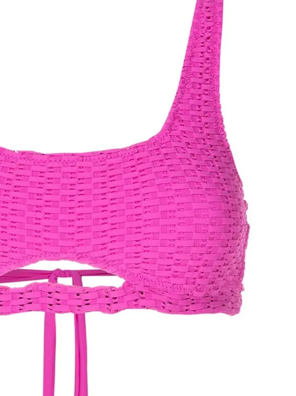 AMIR SLAMA Woven-design Bikini