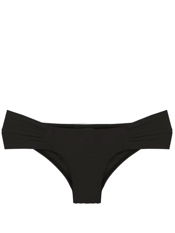 AMIR SLAMA Gathered Bikini Bottom - Black