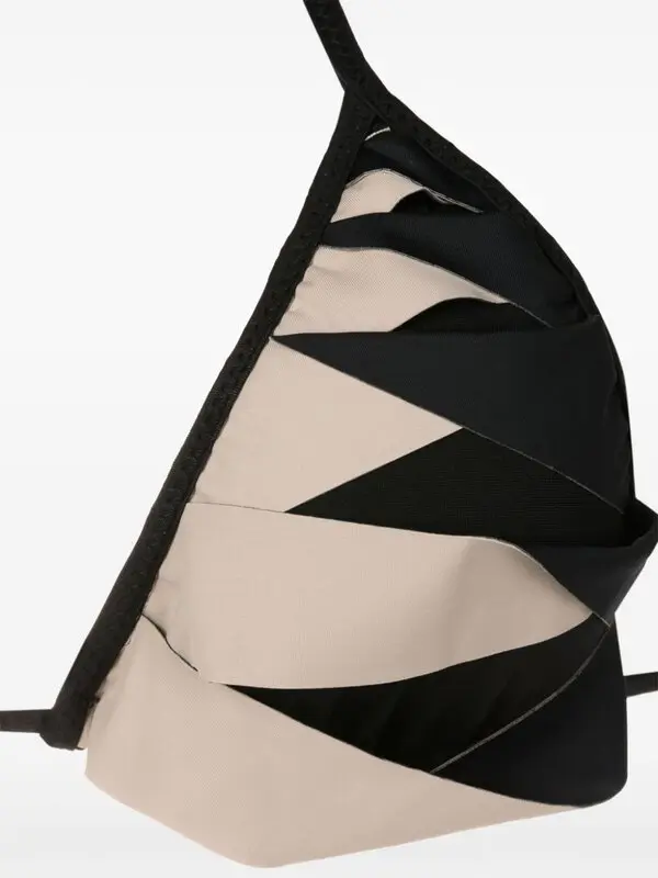 AMIR SLAMA Cut-out Triangle Bikini - Black